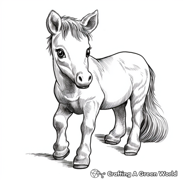 Realistic Pony Coloring Pages - Free & Printable!