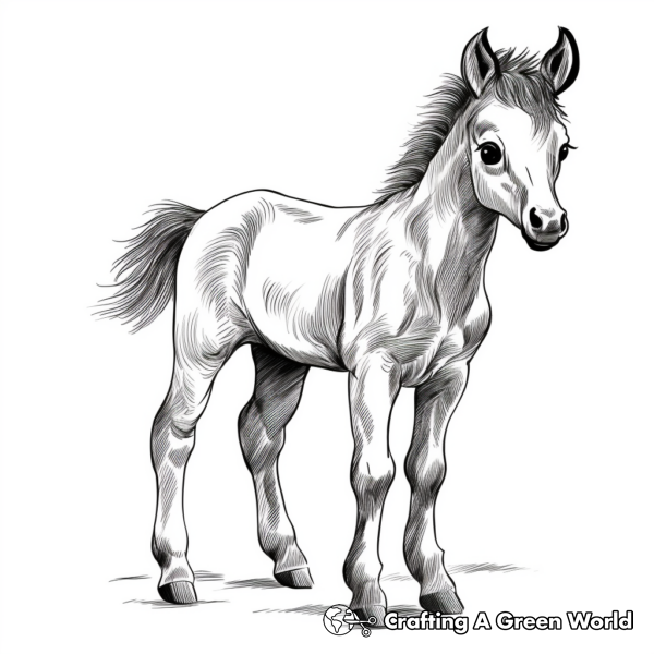 Realistic Pony Coloring Pages - Free & Printable!