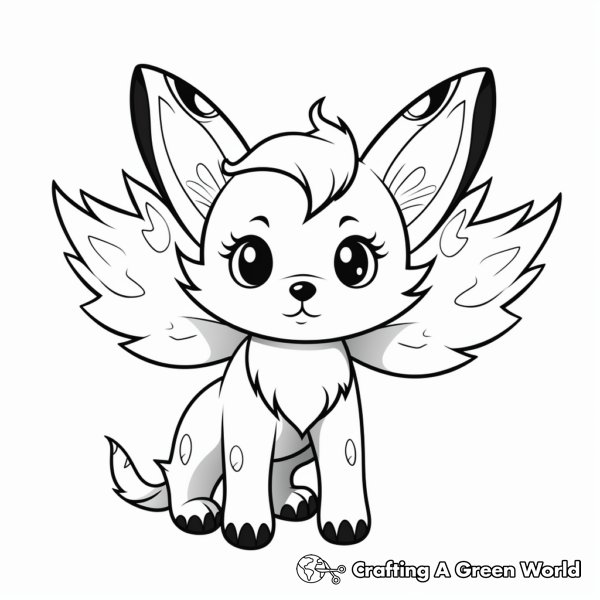 Fox With Wings Coloring Pages - Free & Printable!