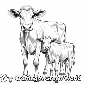 Dairy Cow Coloring Pages - Free & Printable!