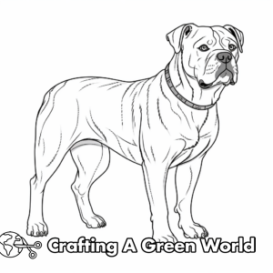 American Bulldog Coloring Pages - Free & Printable!