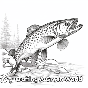 Brook Trout Coloring Pages - Free & Printable!