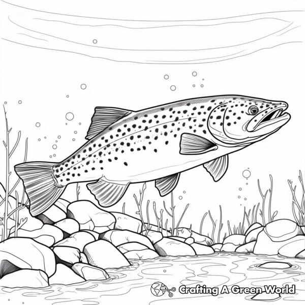 Brook Trout Coloring Pages - Free & Printable!