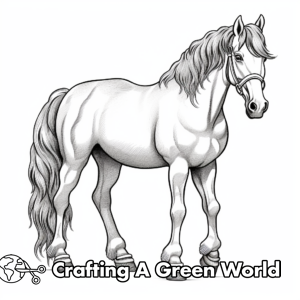Realistic Pony Coloring Pages - Free & Printable!