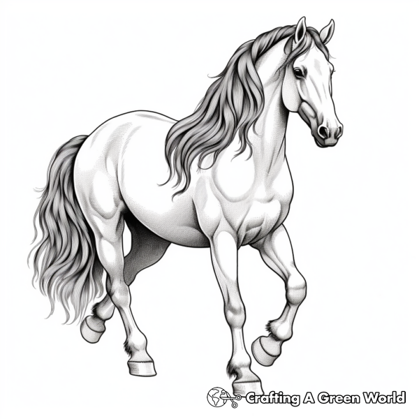 Realistic Pony Coloring Pages - Free & Printable!
