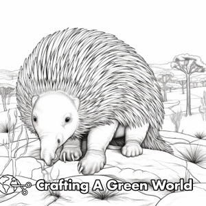 Echidna Coloring Pages - Free & Printable!