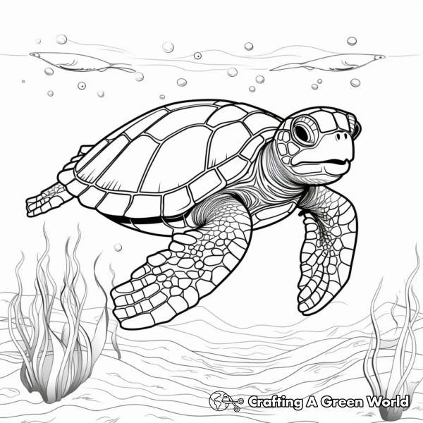 Green Sea Turtle Coloring Pages - Free & Printable!