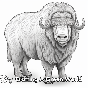 Musk Ox Coloring Pages - Free & Printable!