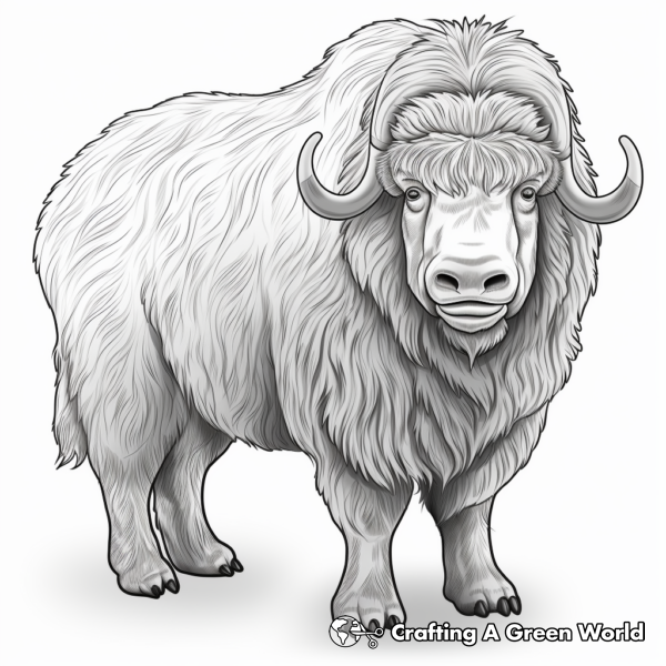 Musk Ox Coloring Pages - Free & Printable!