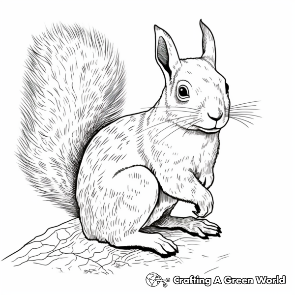 Red Squirrel Coloring Pages - Free & Printable!