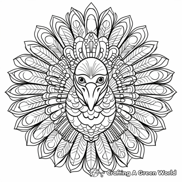 Turkey Mandala Coloring Pages - Free & Printable!