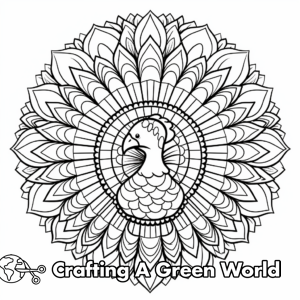 Turkey Mandala Coloring Pages - Free & Printable!