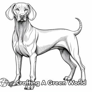 Weimaraner Coloring Pages - Free & Printable!