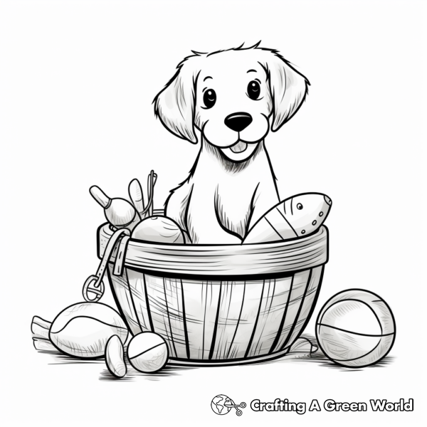 Dog Toy Coloring Pages - Free & Printable!