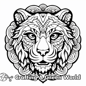 Tiger Mandala Coloring Pages - Free & Printable!
