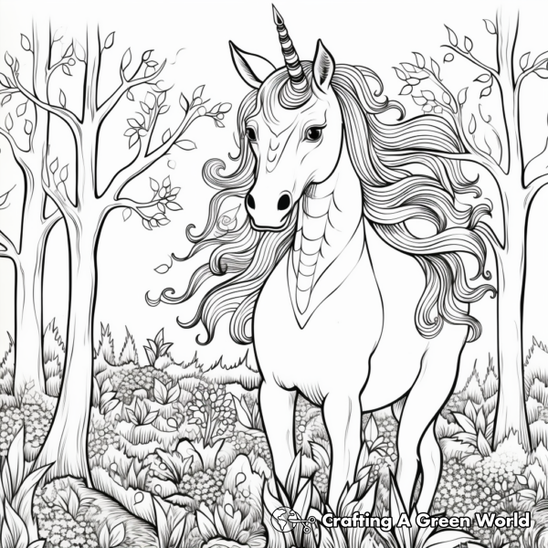 Big Unicorn Coloring Pages - Free & Printable!