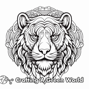 Tiger Mandala Coloring Pages - Free & Printable!