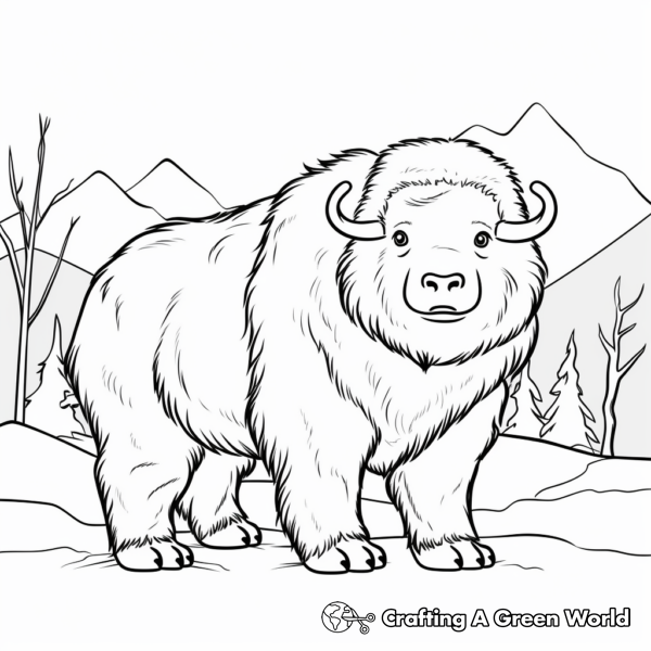 Musk Ox Coloring Pages - Free & Printable!