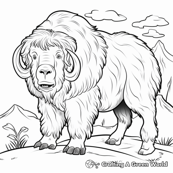 Musk Ox Coloring Pages - Free & Printable!