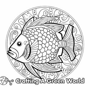 Fish Mandala Coloring Pages - Free & Printable!