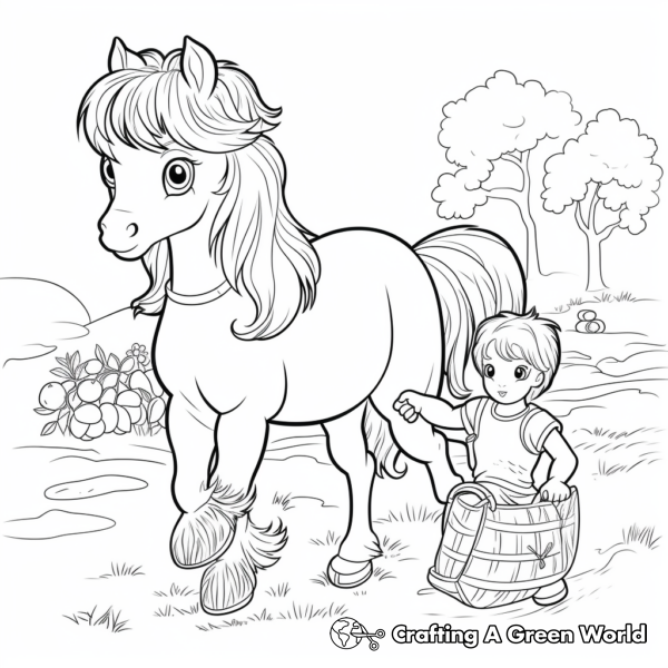 Shetland Pony Coloring Pages - Free & Printable!