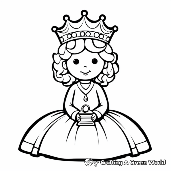 Q Is For Queen Coloring Pages - Free & Printable!