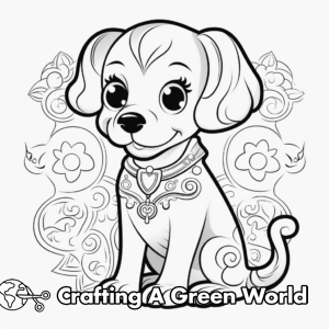 Rainbow Dog Coloring Pages - Free & Printable!