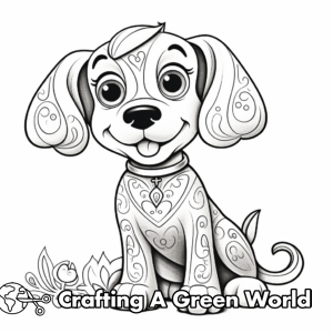 Rainbow Dog Coloring Pages - Free & Printable!