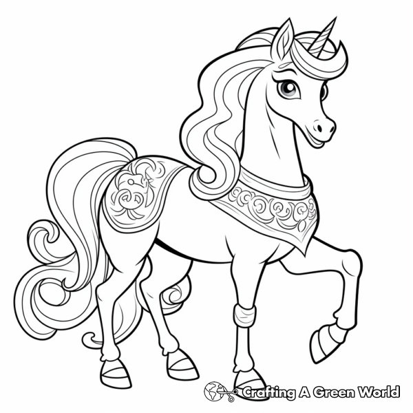 Rainbow Horse Coloring Pages - Free & Printable!