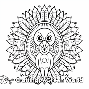 Turkey Mandala Coloring Pages - Free & Printable!