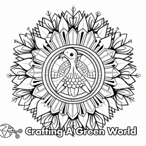 Turkey Mandala Coloring Pages - Free & Printable!