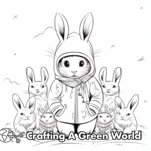 White Rabbit Coloring Pages - Free & Printable!