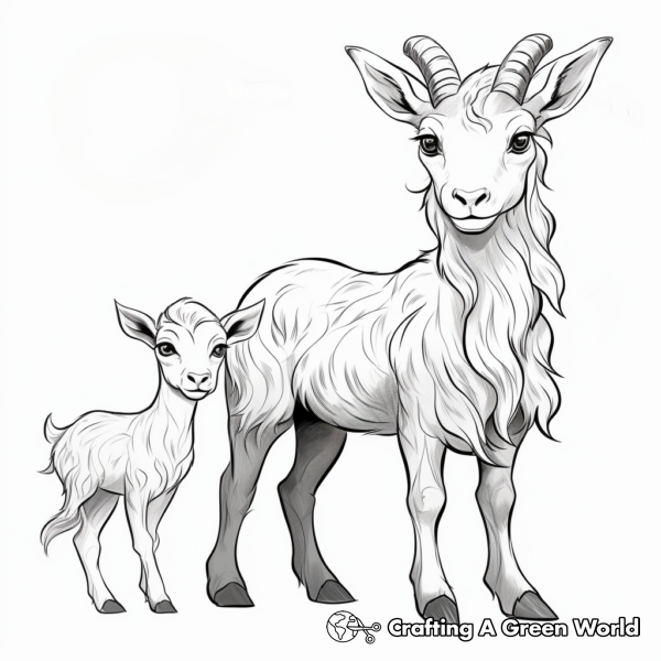 Goat Coloring Pages - Free & Printable!