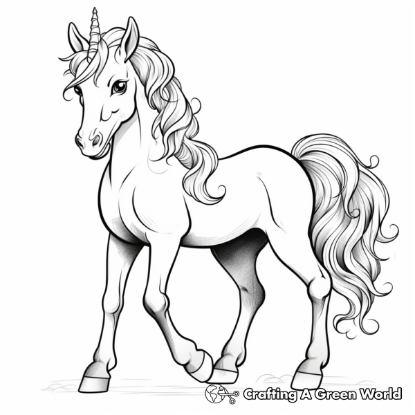 Realistic Pony Coloring Pages - Free & Printable!