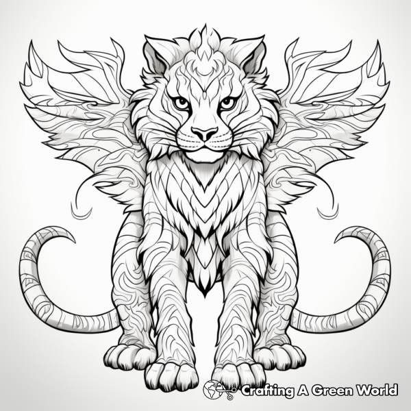 Winged Tiger Coloring Pages - Free & Printable!