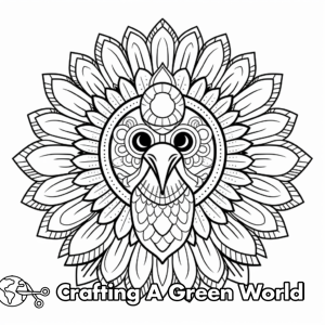 Turkey Mandala Coloring Pages - Free & Printable!