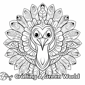 Turkey Mandala Coloring Pages - Free & Printable!
