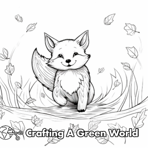 Fall Fox Coloring Pages - Free & Printable!