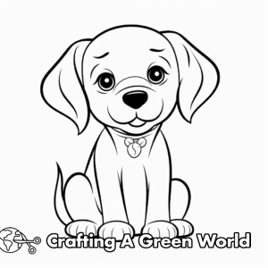 Kawaii Puppy Coloring Pages - Free & Printable!