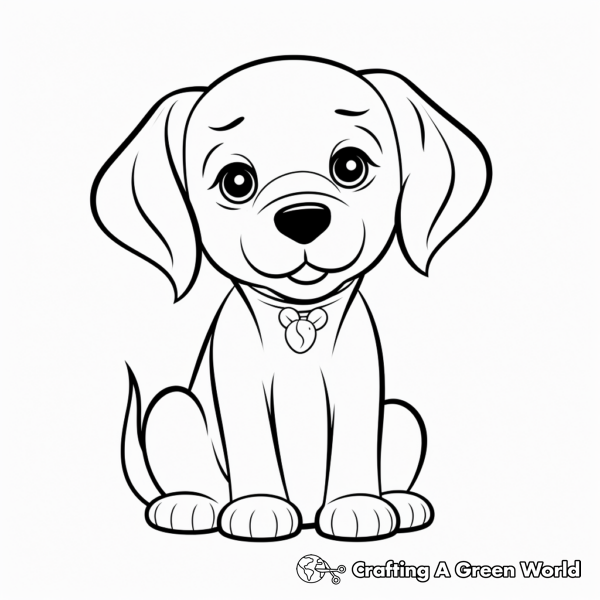 Kawaii Puppy Coloring Pages - Free & Printable!