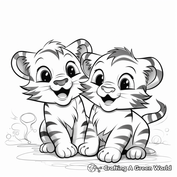 Tiger Cub Coloring Pages - Free & Printable!