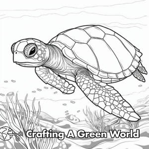 Green Sea Turtle Coloring Pages - Free & Printable!