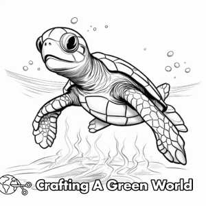 Green Sea Turtle Coloring Pages - Free & Printable!