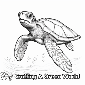 Green Sea Turtle Coloring Pages - Free & Printable!