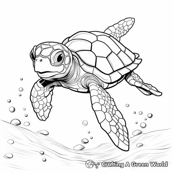 Green Sea Turtle Coloring Pages - Free & Printable!