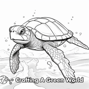Green Sea Turtle Coloring Pages - Free & Printable!