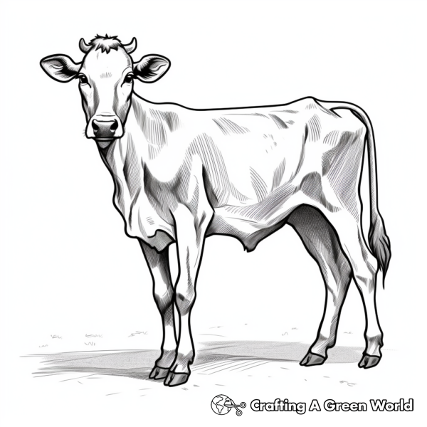 Dairy Cow Coloring Pages - Free & Printable!