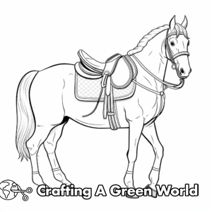 Horse With Saddle Coloring Pages - Free & Printable!