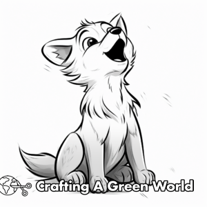 Baby Wolf Coloring Pages - Free & Printable!