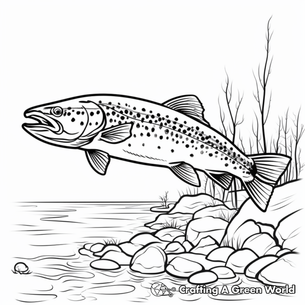 Brook Trout Coloring Pages - Free & Printable!